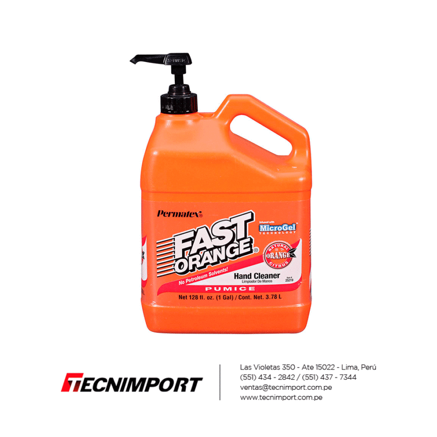 Permatex Fast Orange Hand Cleaner - TECNIMPORT S.A.